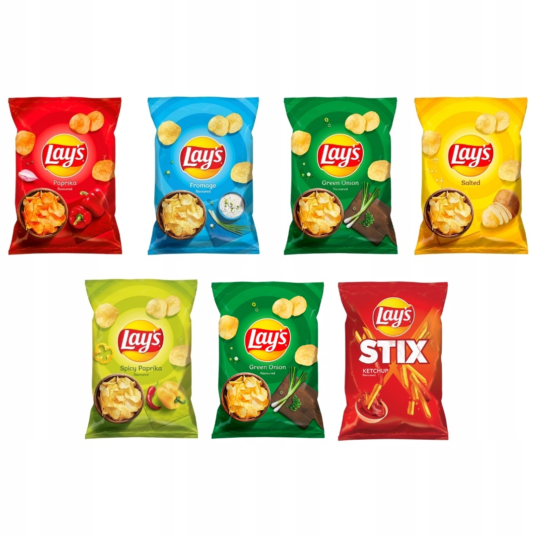 Купить Чипсы Lay's картофельные микс вкусов мега набор 7х 130г ...