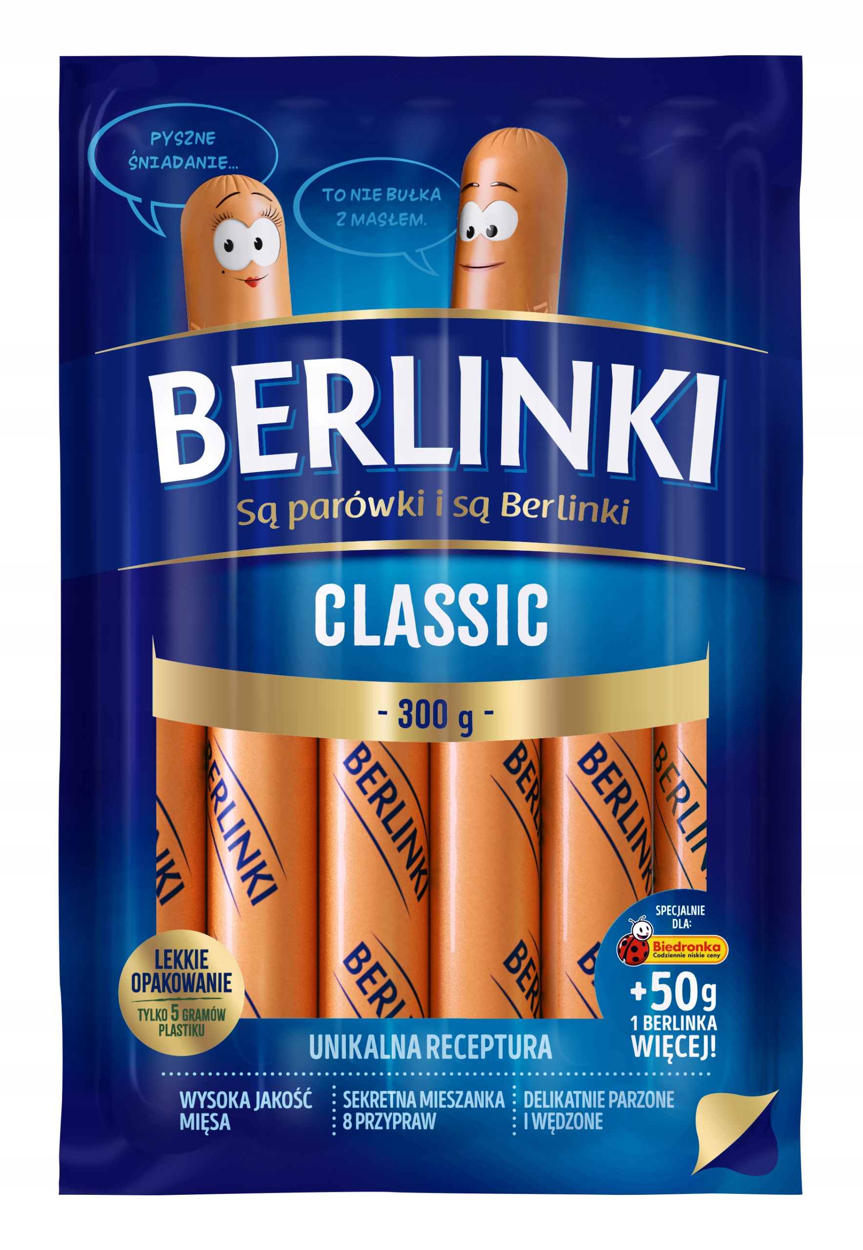 Купить СОСИСКИ BERLINKI CLASSIC 250Г (12725530410) с доставкой в Россию