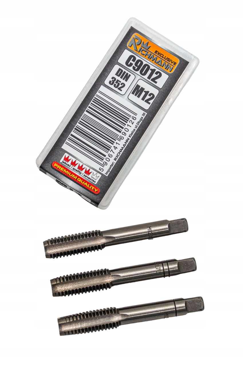 Купить GWINTOWNIK M12 HSS GWINT M12 x 1,75 mm. KOMPLET 3 (12721080565) с доставкой в Россию