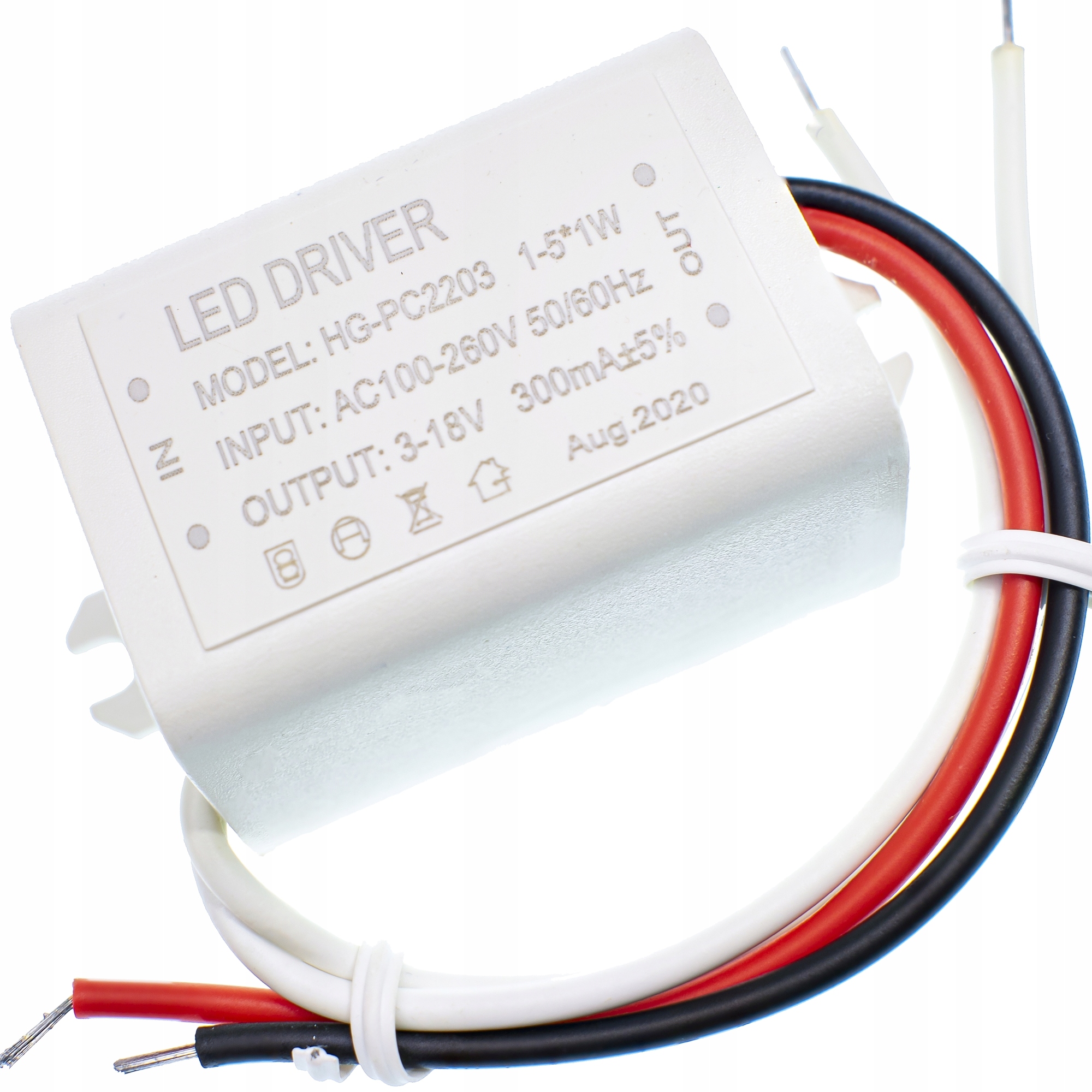 Купить DRIVER LED 5W 300mA 3 - 18V адаптер питания, 1 - 5W (7005022491 ...